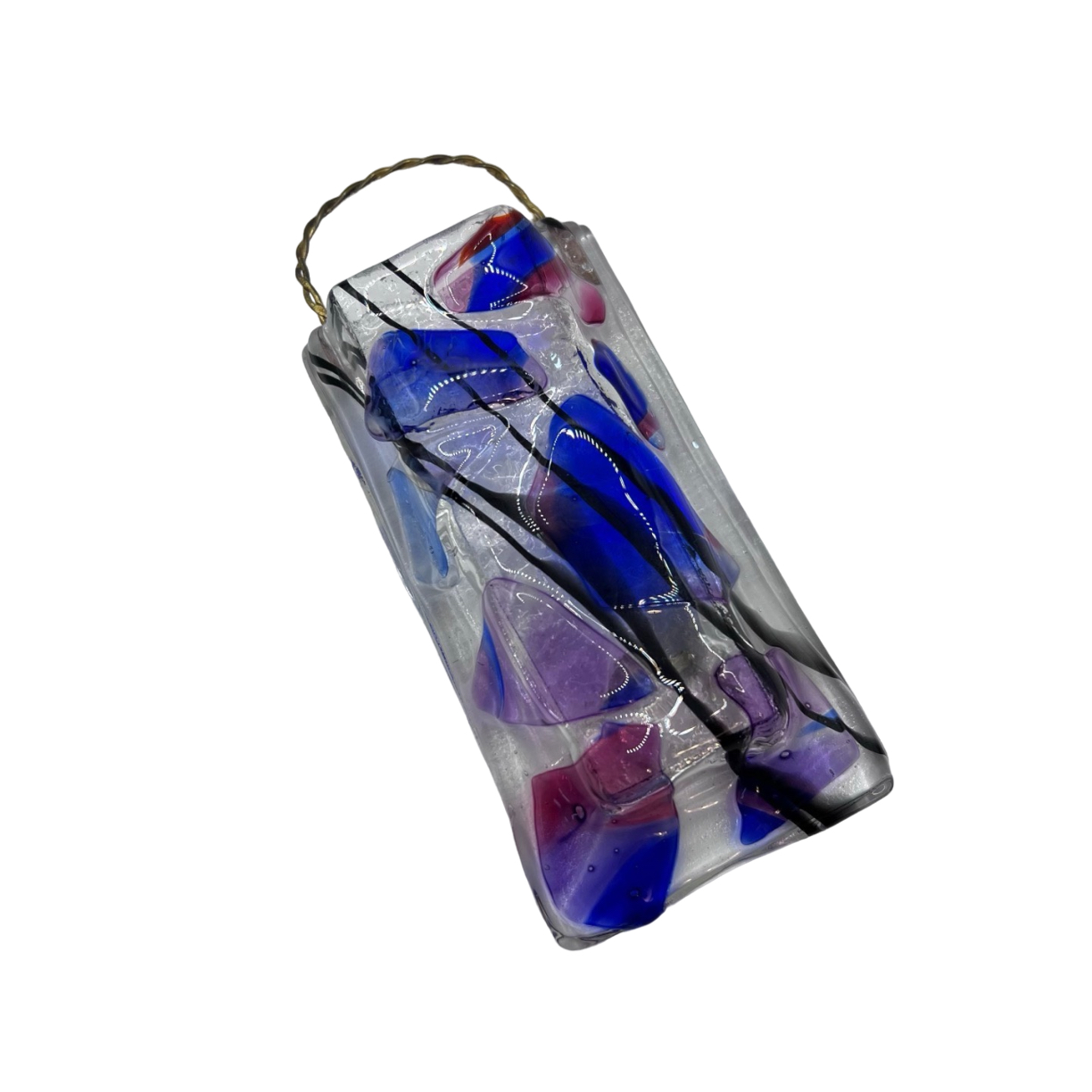 Fused Glass Wall Pocket By Latta’s Oregon 2.25”x 5.25”