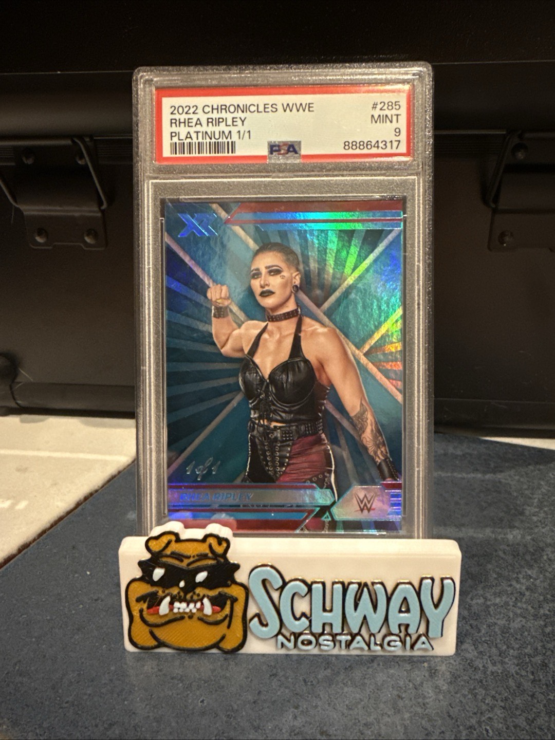 2022 WWE Chronicles Rhea Ripley XR Platinum 1/1 RAW Wrestling RARE