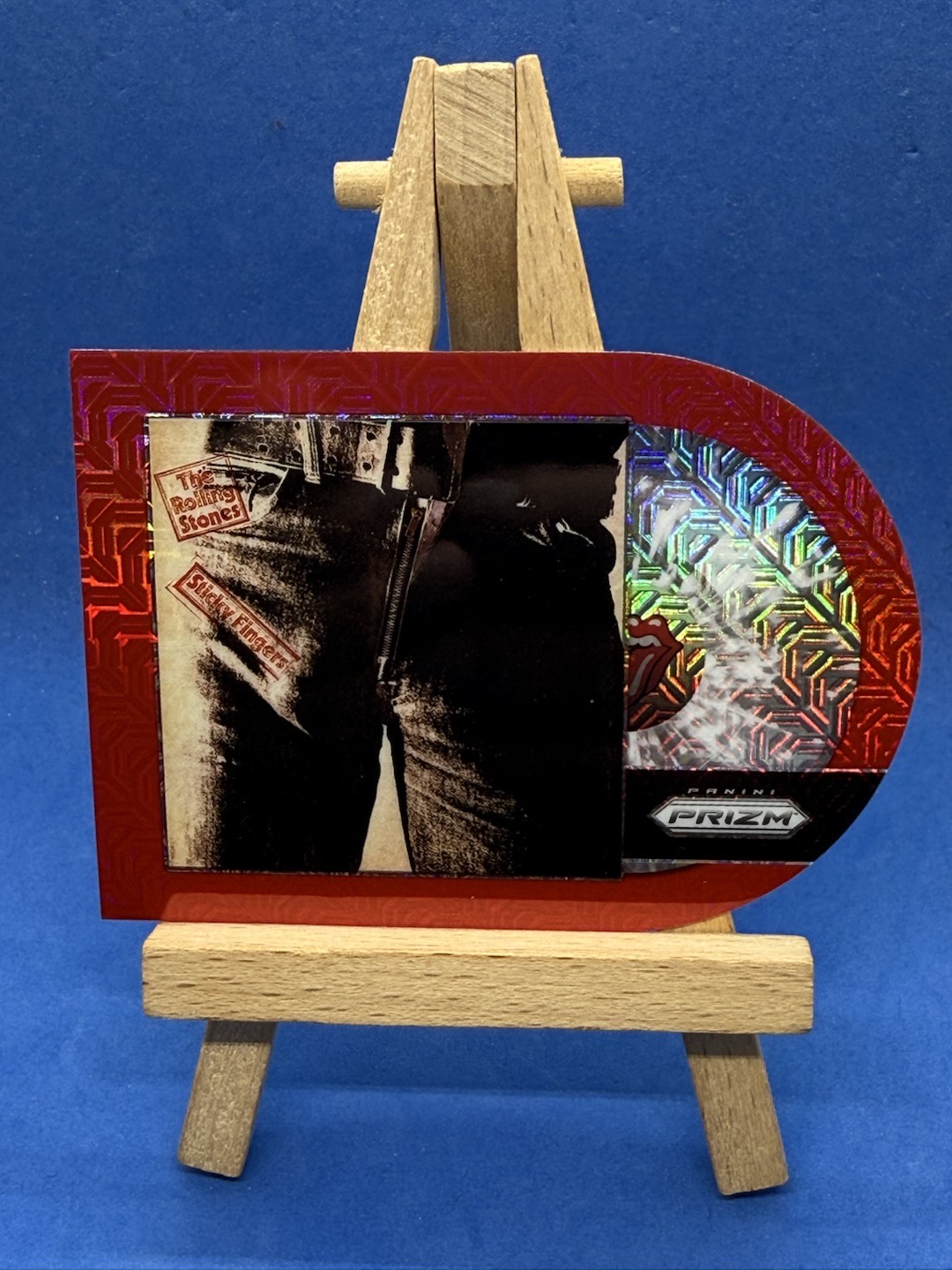 2025 Prizm Rolling Stones Album Die Cut Sticky Fingers #11 Red Mojo SP ...
