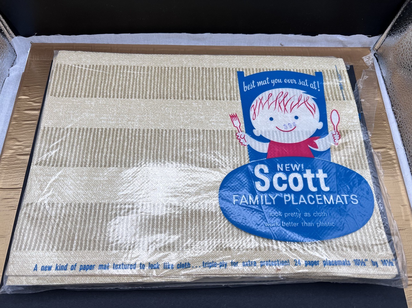 Vintage MCM 1960's Scott Paper Company Family Placemats Paper/Napkin ...