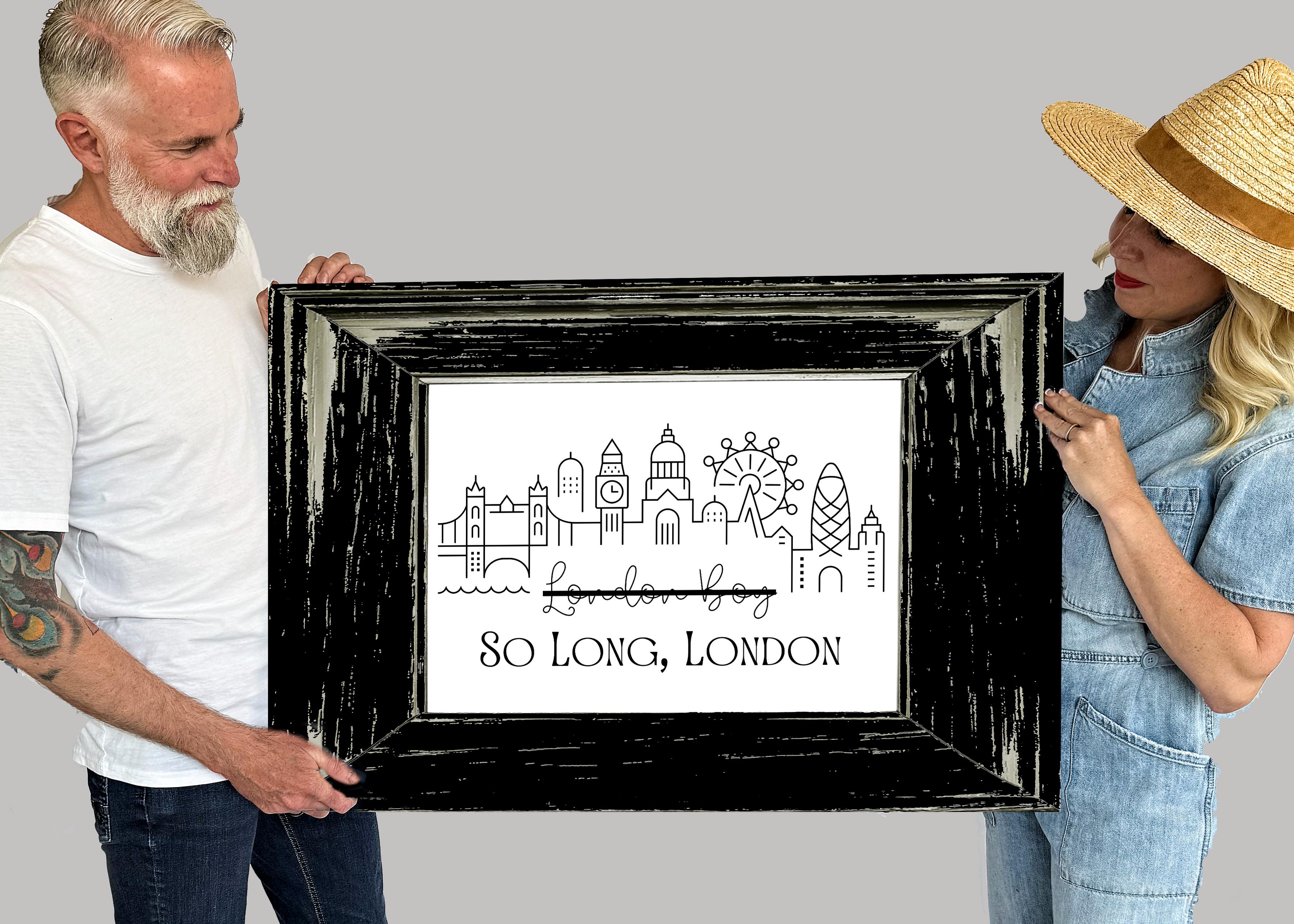 So Long, London - Taylor Swift Inspired Framed Wall Art-Tortured Poets ...