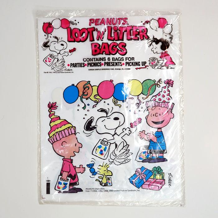 Peanuts Loot 'n Litter Bags - Party & Picnic Fun
