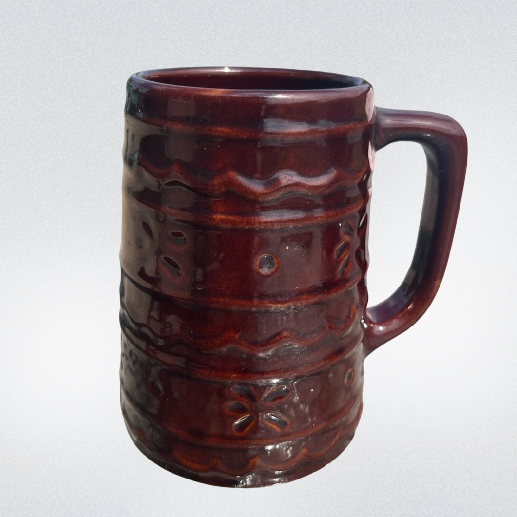 Vintage Daisy Dot Mug/Stein 20 Ounce Capacity.