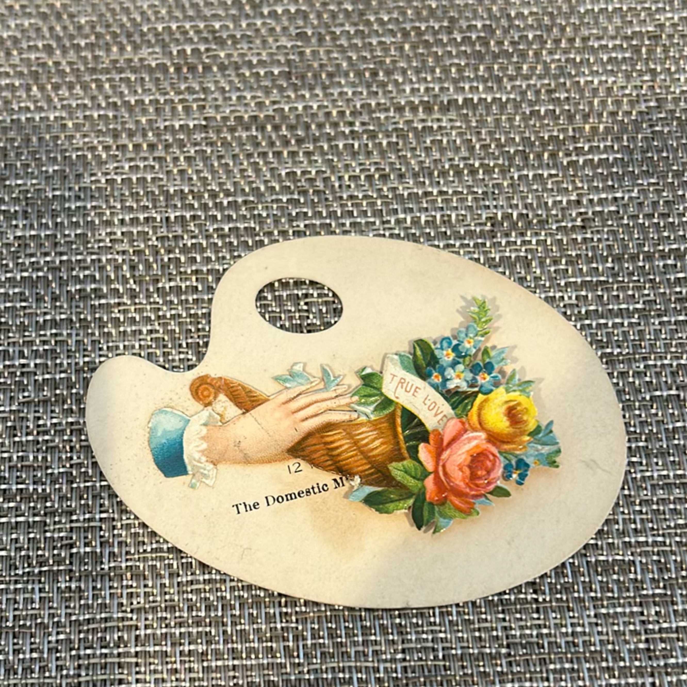 Vintage Calling Card Sample With Pricing Artists Palette