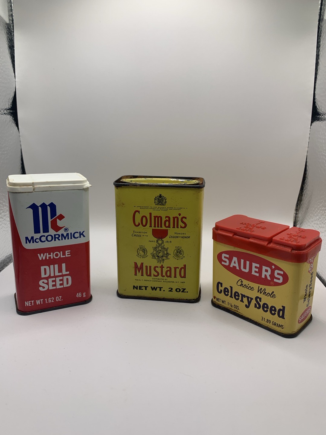 Vintage Spice Cans
