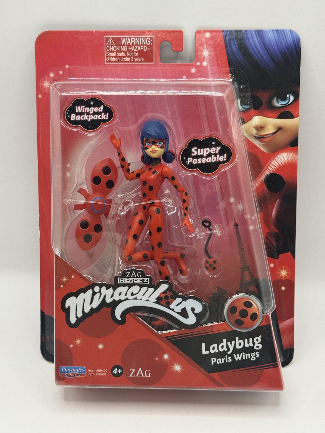 Miraculous Ladybug Paris Wings 6" Posable Figure New in Package