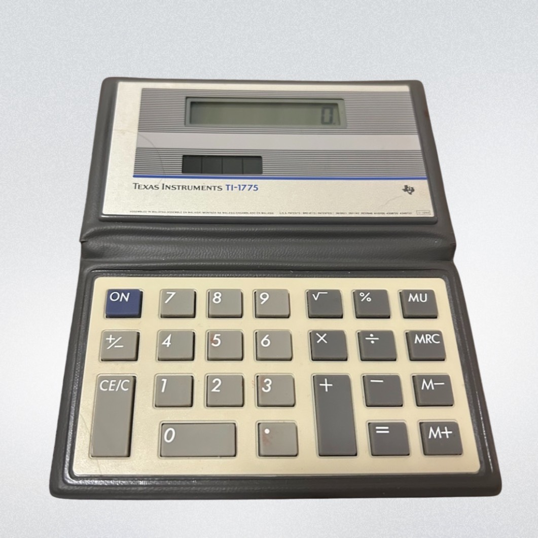 #01 - Vintage Texas Instruments TI-1775 Solar Desk & Pocket Calculator ...