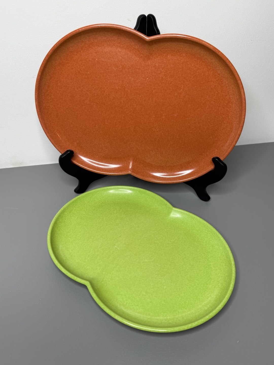 Vintage Melmac Color-flyte Bubble Platters by Branchell Green Orange ...
