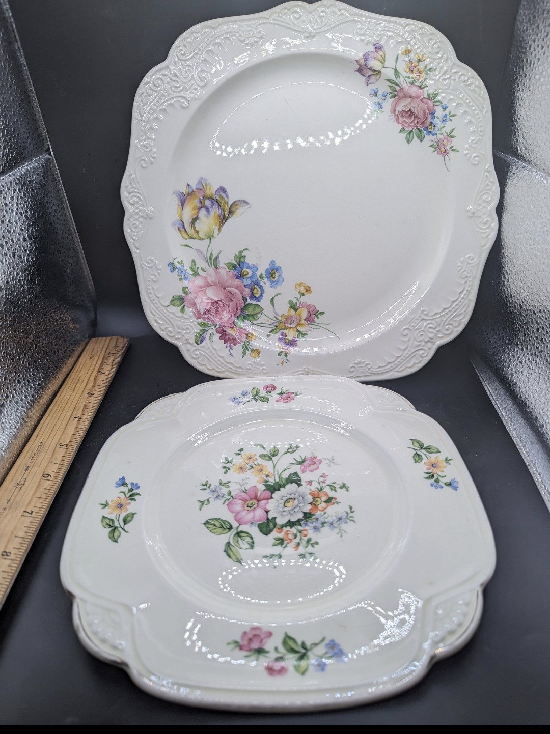 Lot of 2 Vintage China Luncheon/Dessert Plates One Homer Laughlin ...