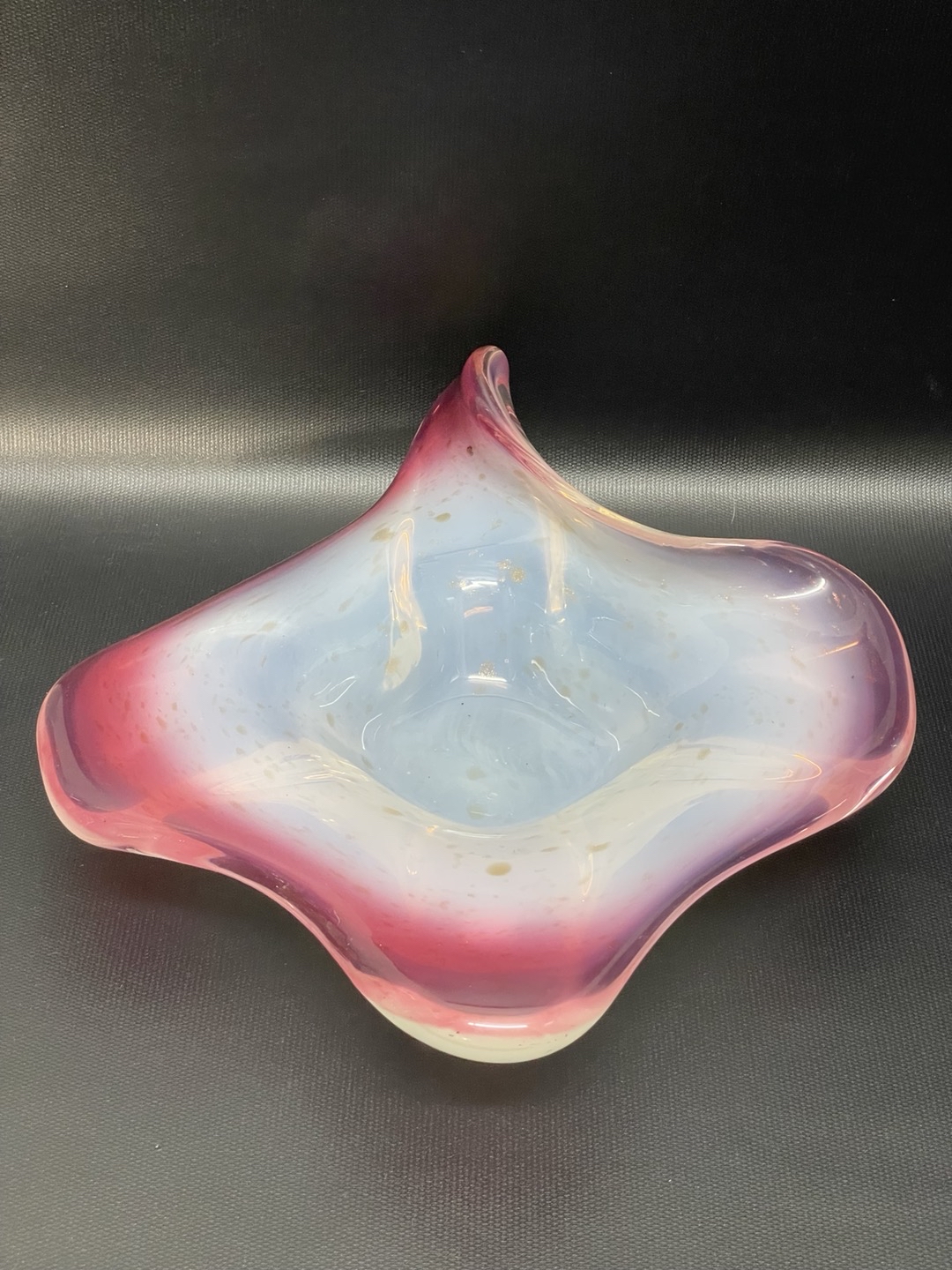 Morano Style Art Glass Dish