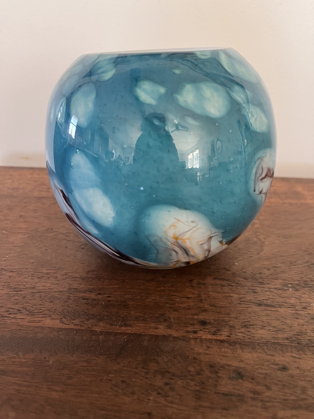 Signed SABA Art Glass Bowl