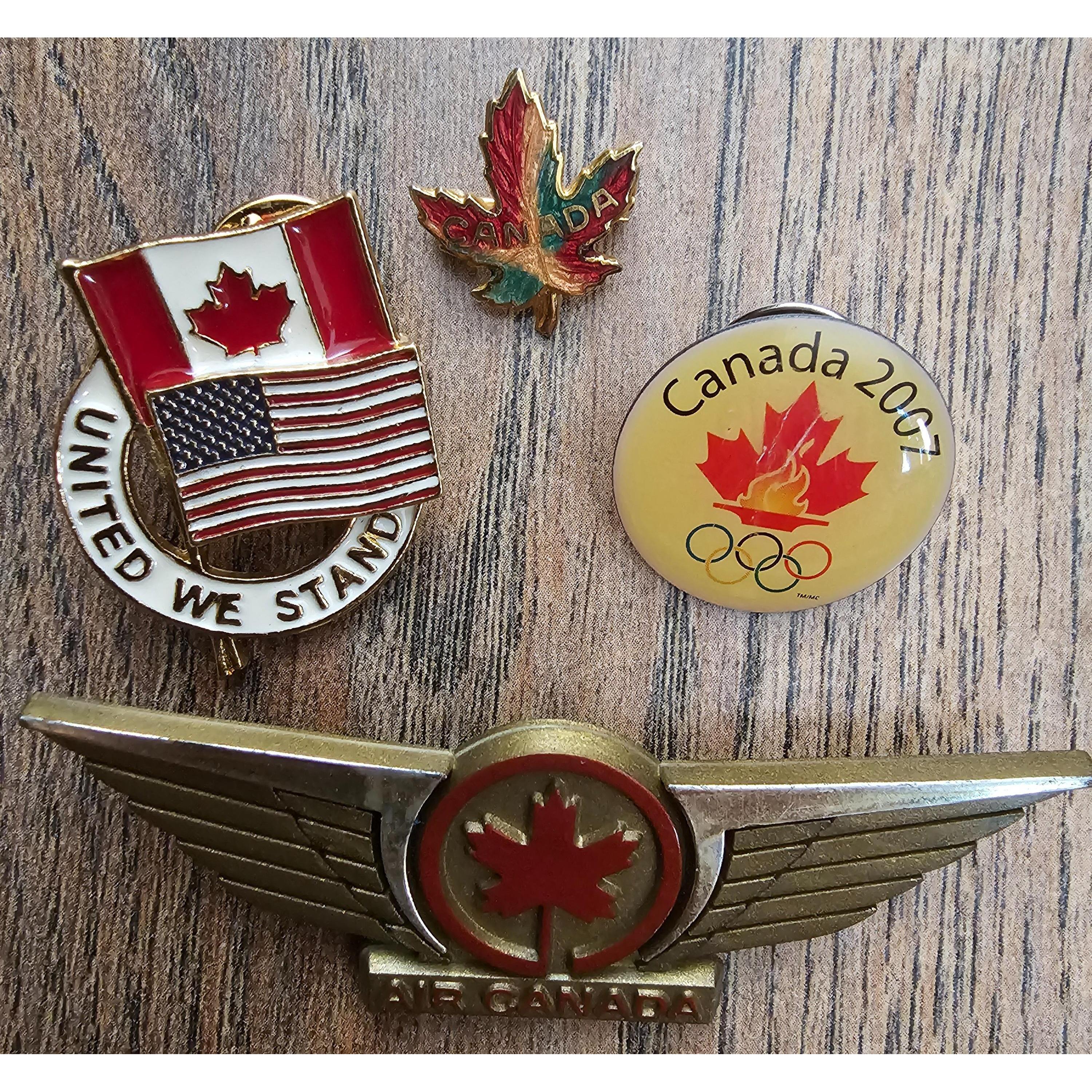 Canada Pins - Air Canada (Airline), United WE Stand (Canada/USA), Canada 2007 Olympic Pin and ...