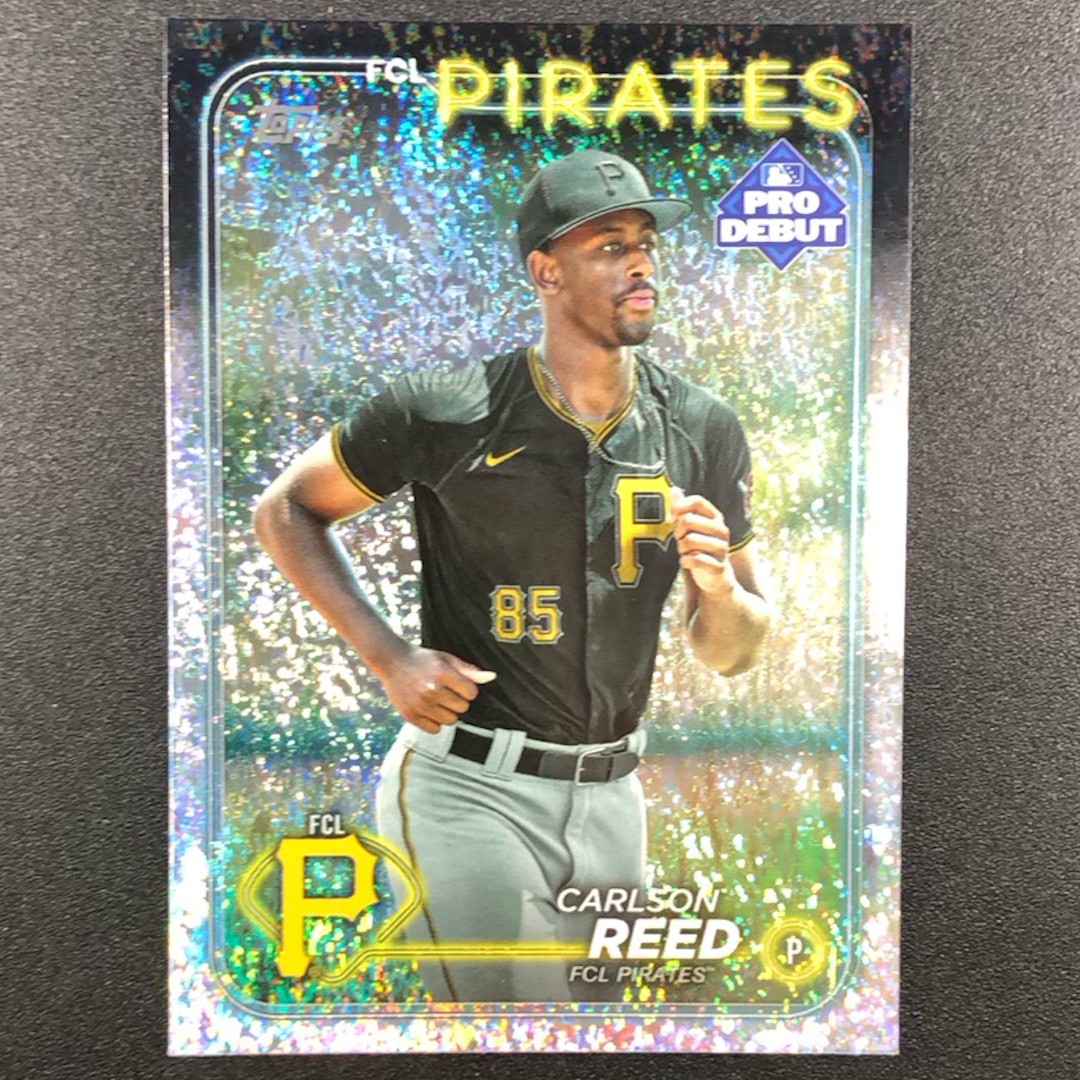 2024 Topps Pro Debut Carlson Reed Pittsburgh Pirates Holo Foil 146/175