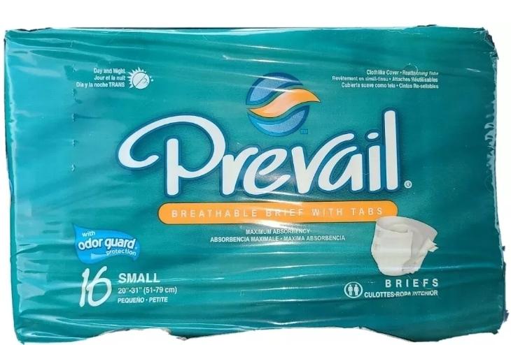 MEDICAL 1 CA/16 EA Prevail Brief Small 20" - 31" PV-011. 6 Pack