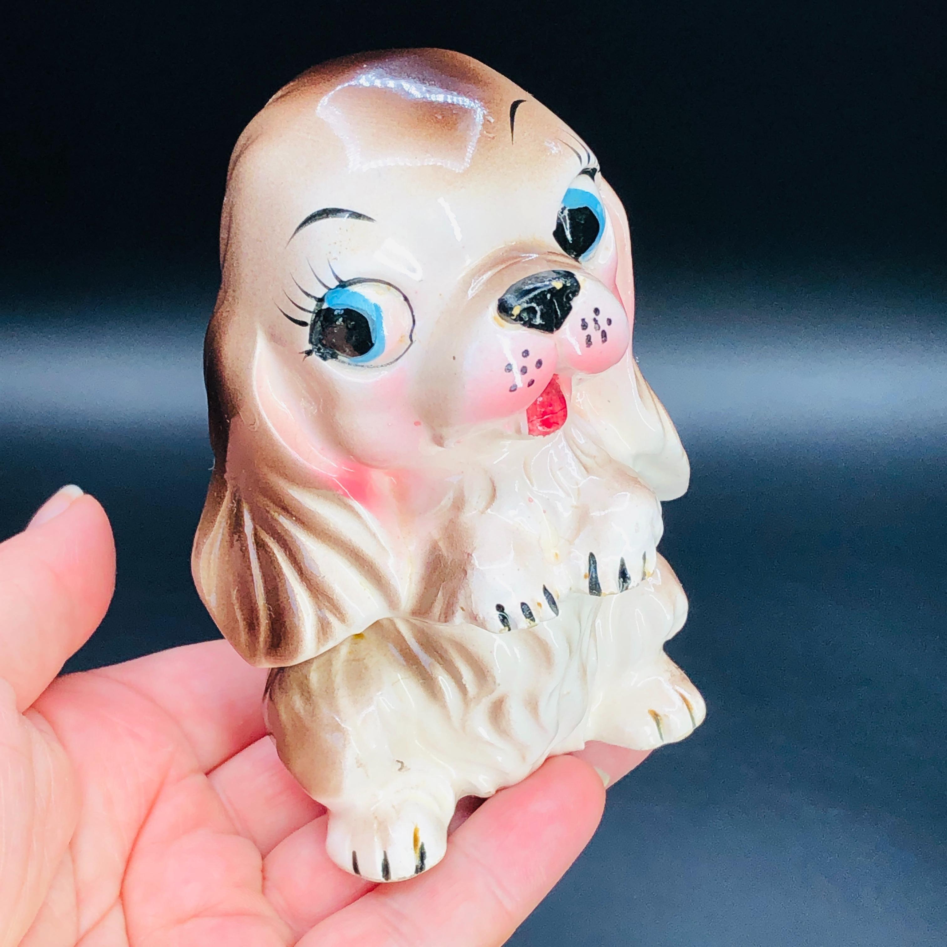 Midcentury Kitsch BRADLEY Japan Puppy Dog Figurine, Vintage Big Head ...