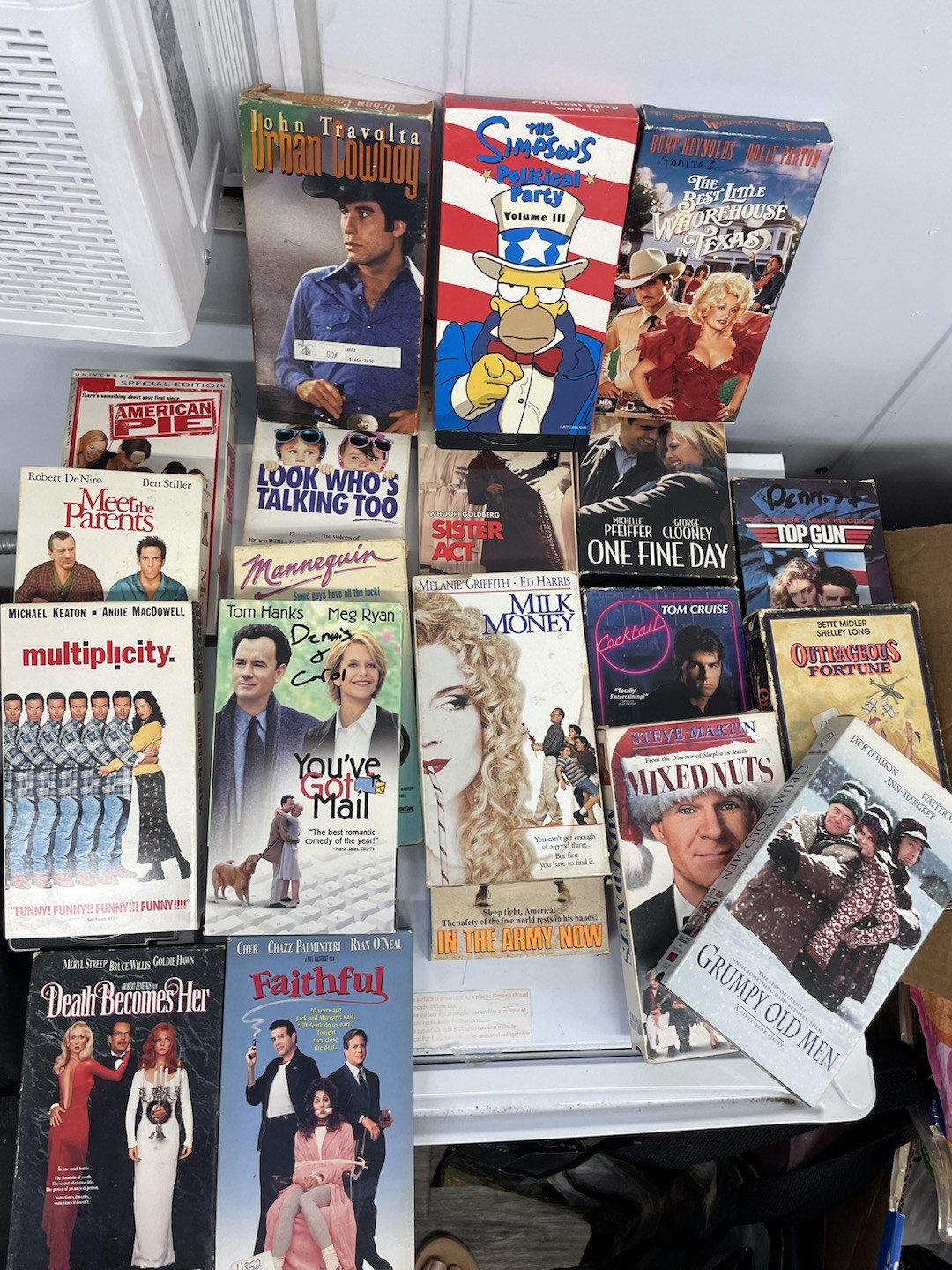 VHS Tape Lot Of 20 Comedy Romance Mixed CC 1980s 1990s