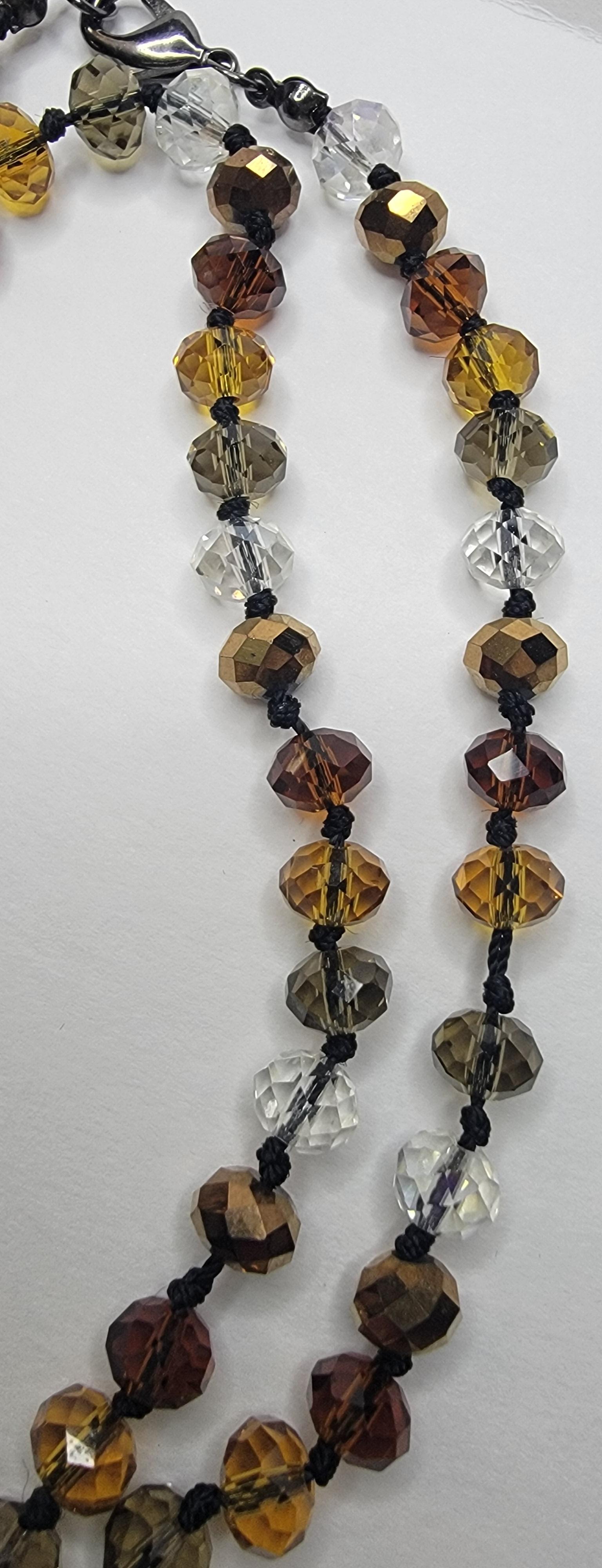 #7 Flapper Length Glass Bead Necklace