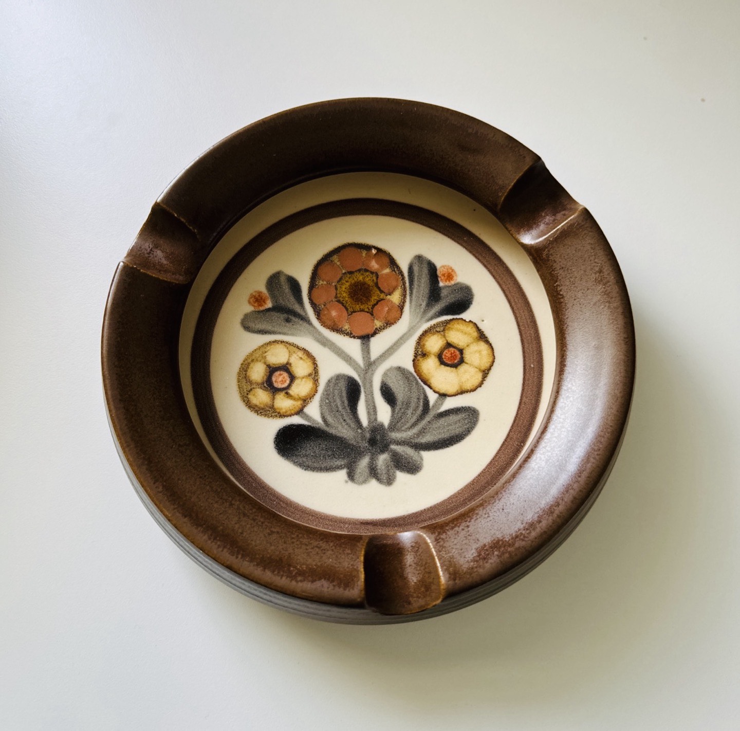 Vintage DENBY “Mayflower” Pattern Ashtray