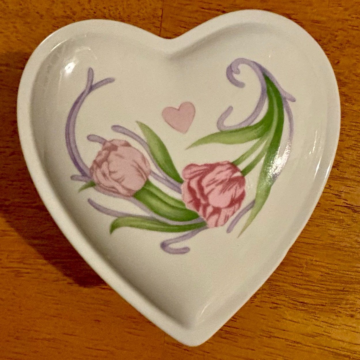 Large 1990 FTD “Especially For You” Heart Shaped Trinket Box