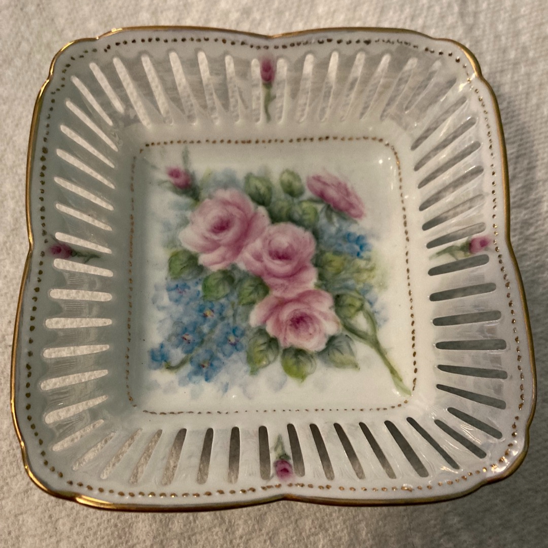 55. Rose Porcelain Trinket Dish