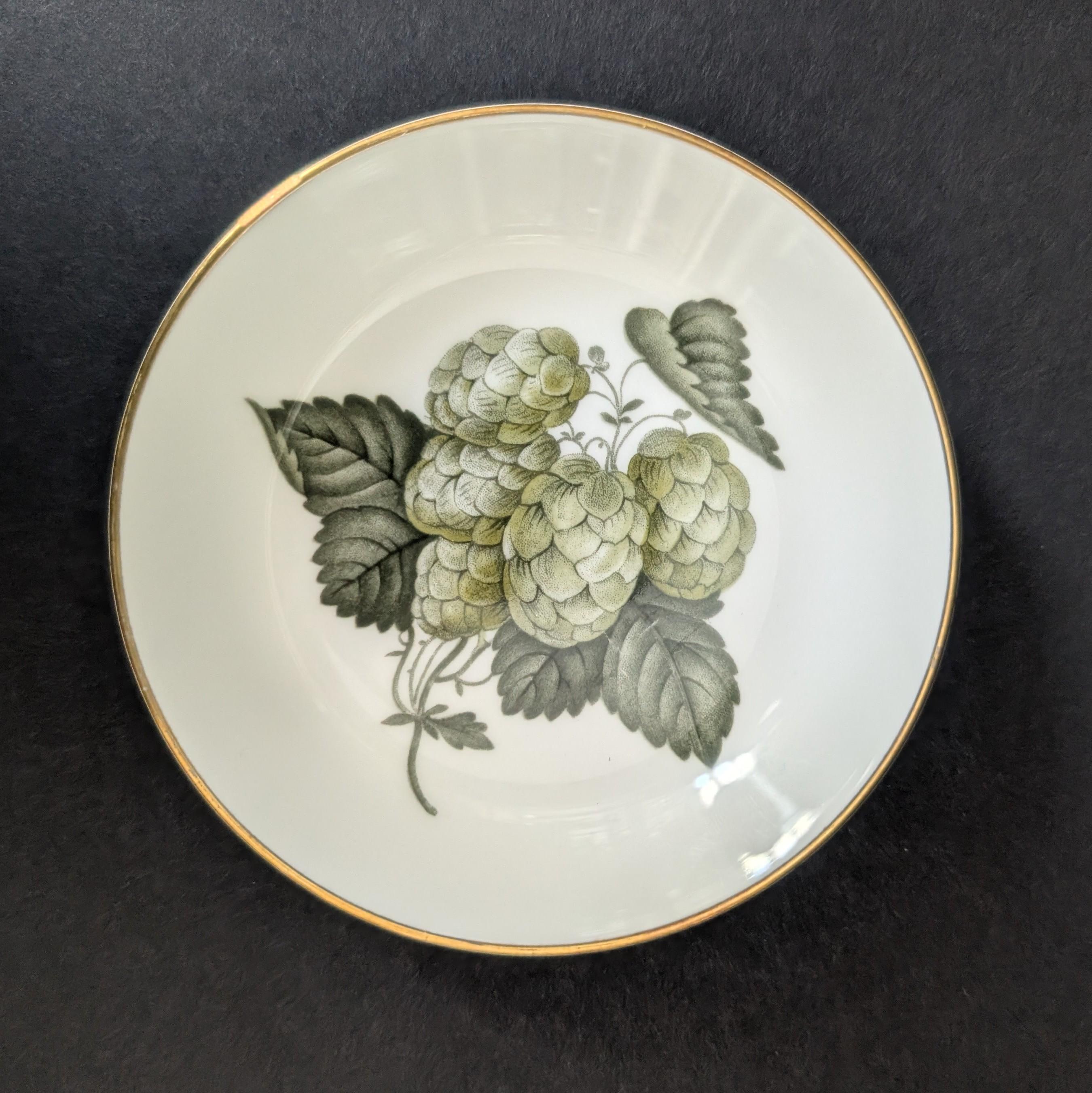 Vintage Royal Worcester Bone China The Worcester Hop Trinket Dish Mathon