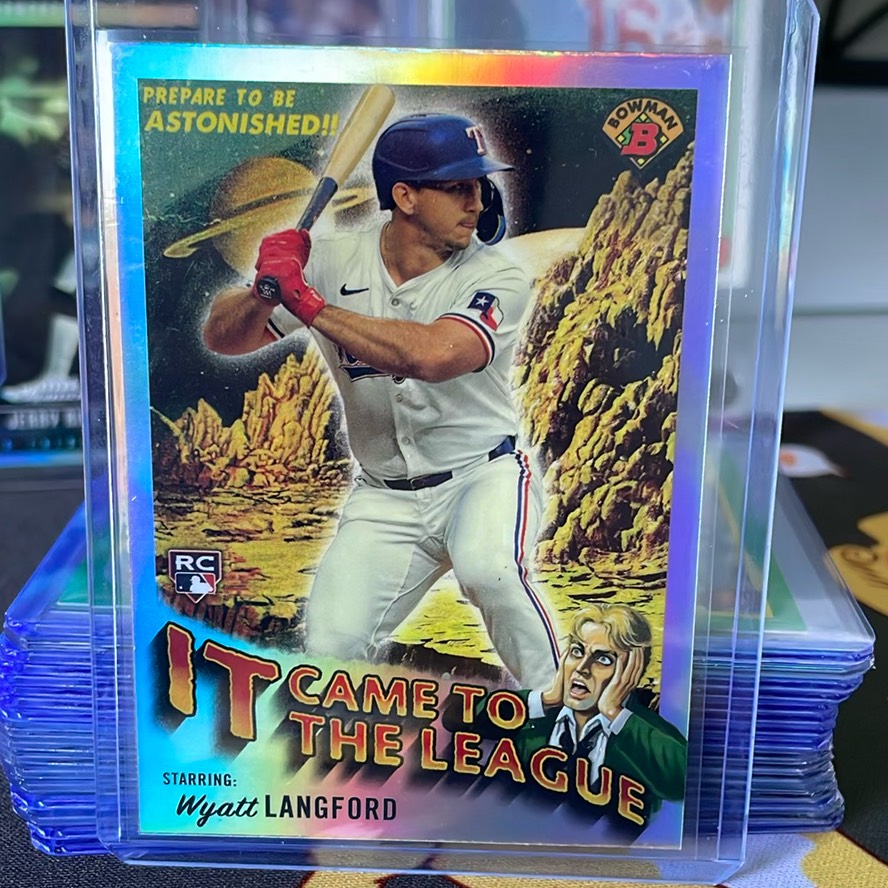 Wyatt Langford 2024 RC “It Came To The League” Texas Rangers
