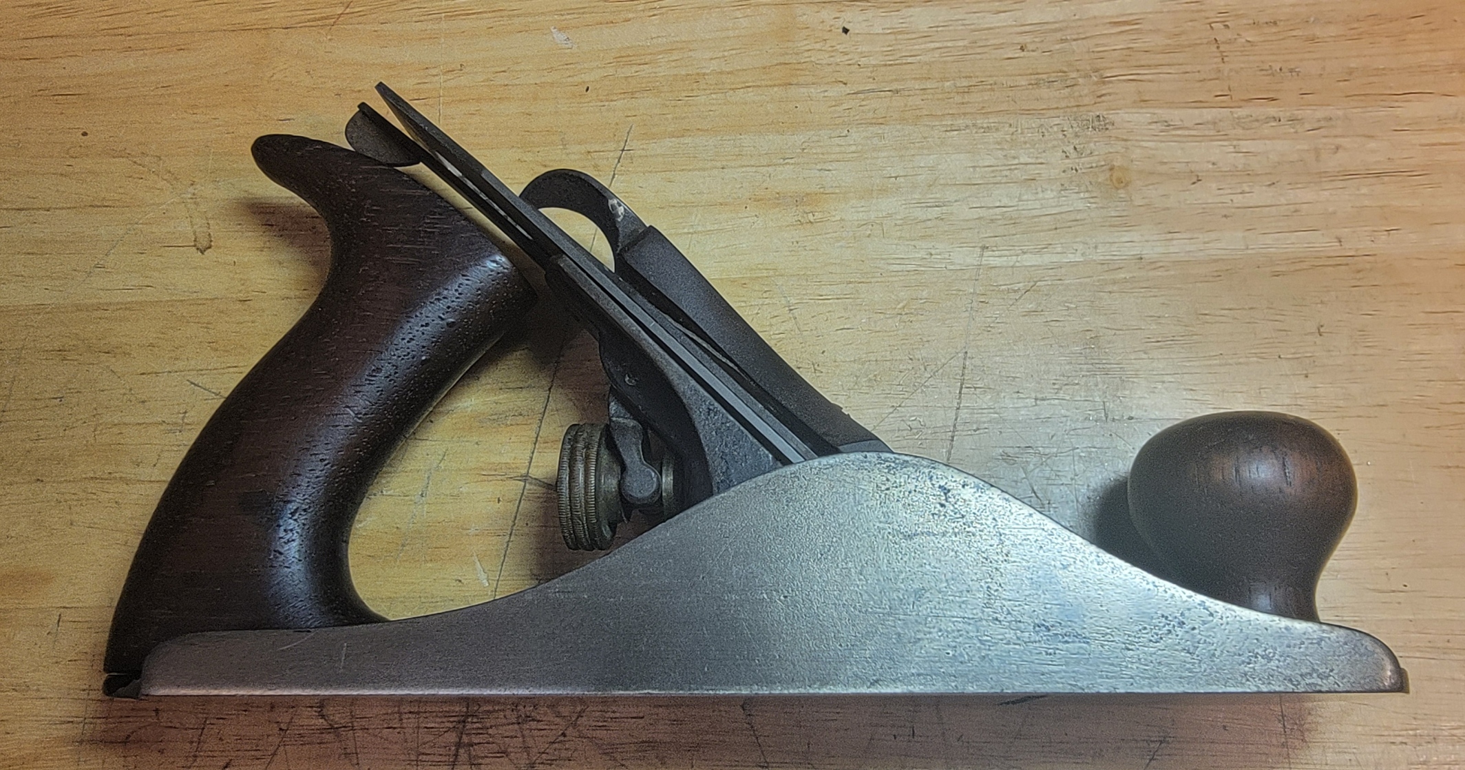Stanley #4 Type 8 Plane Smooth Sole B Casting Marks Perfect Wood Sharp