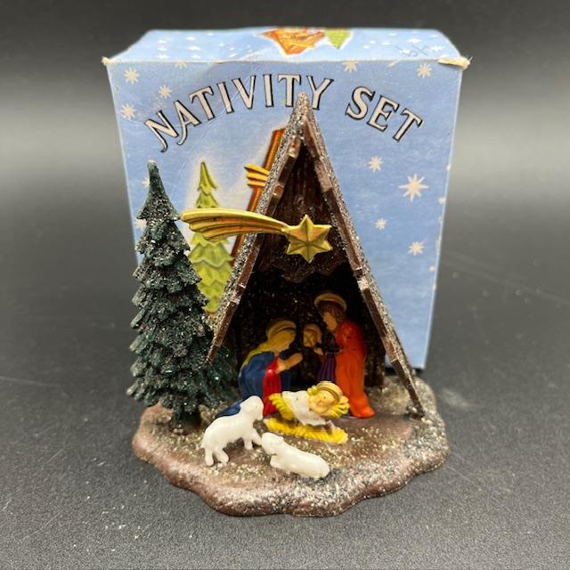 Vintage Plastic Nativity Scene with Original Box NOS 3.25" tall - Made ...