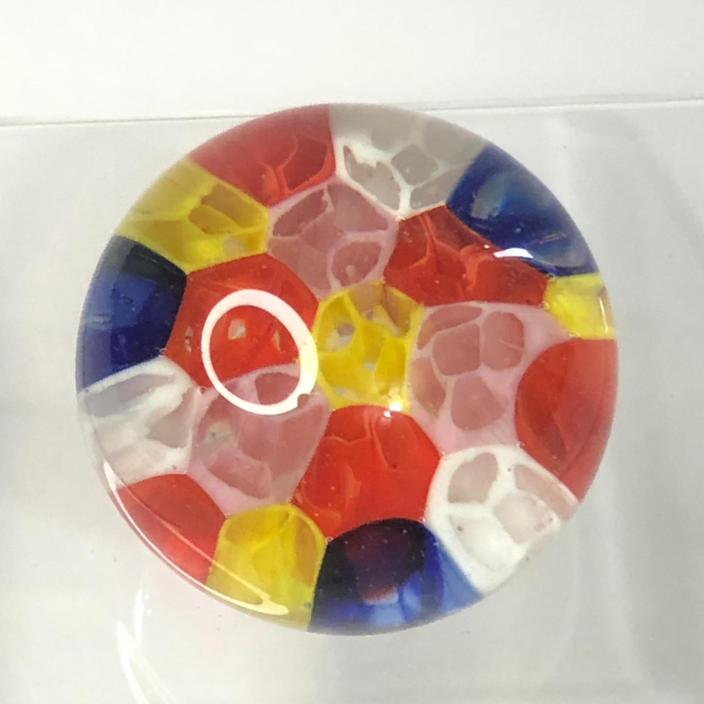 Mini Paperweight Multi Color Unsigned