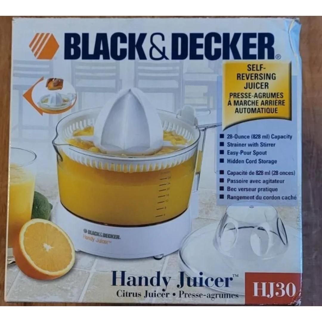 Black and Decker Handy Juicer Citrus Juicer Electric Automatic HJ30 ...