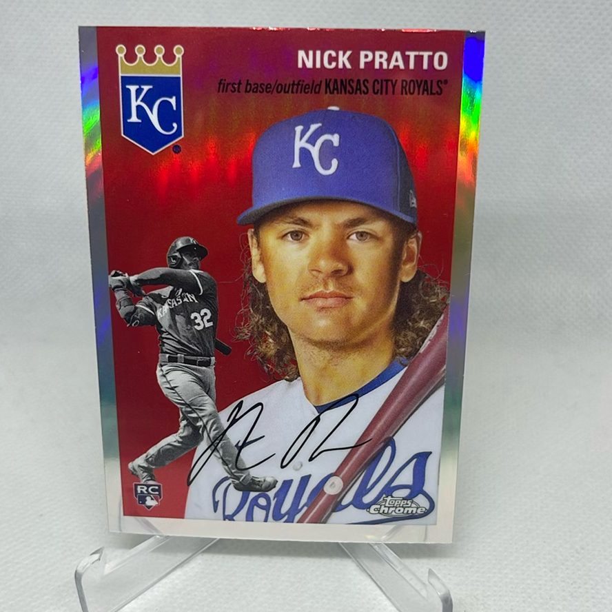 2023 chrome platinum anniversary refractor nick pratto Rookie Kansas ...