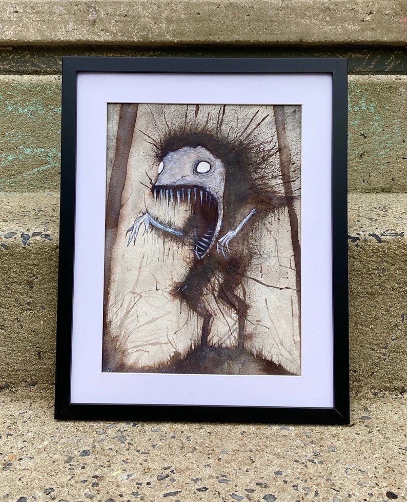 Screaming Forest Cryptid Original artwork