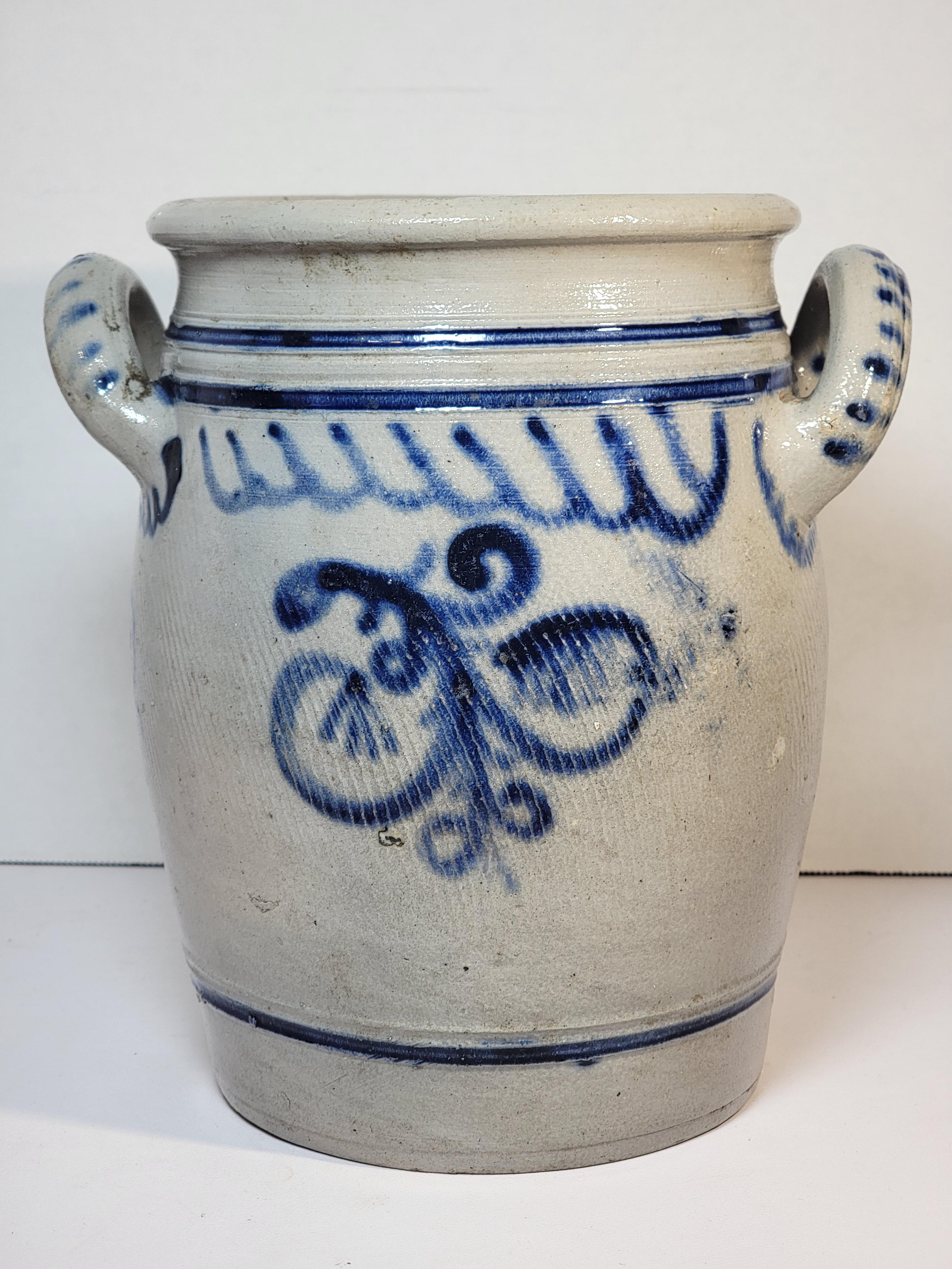 Vintage Westerwald Salt Glazed Stoneware Crock