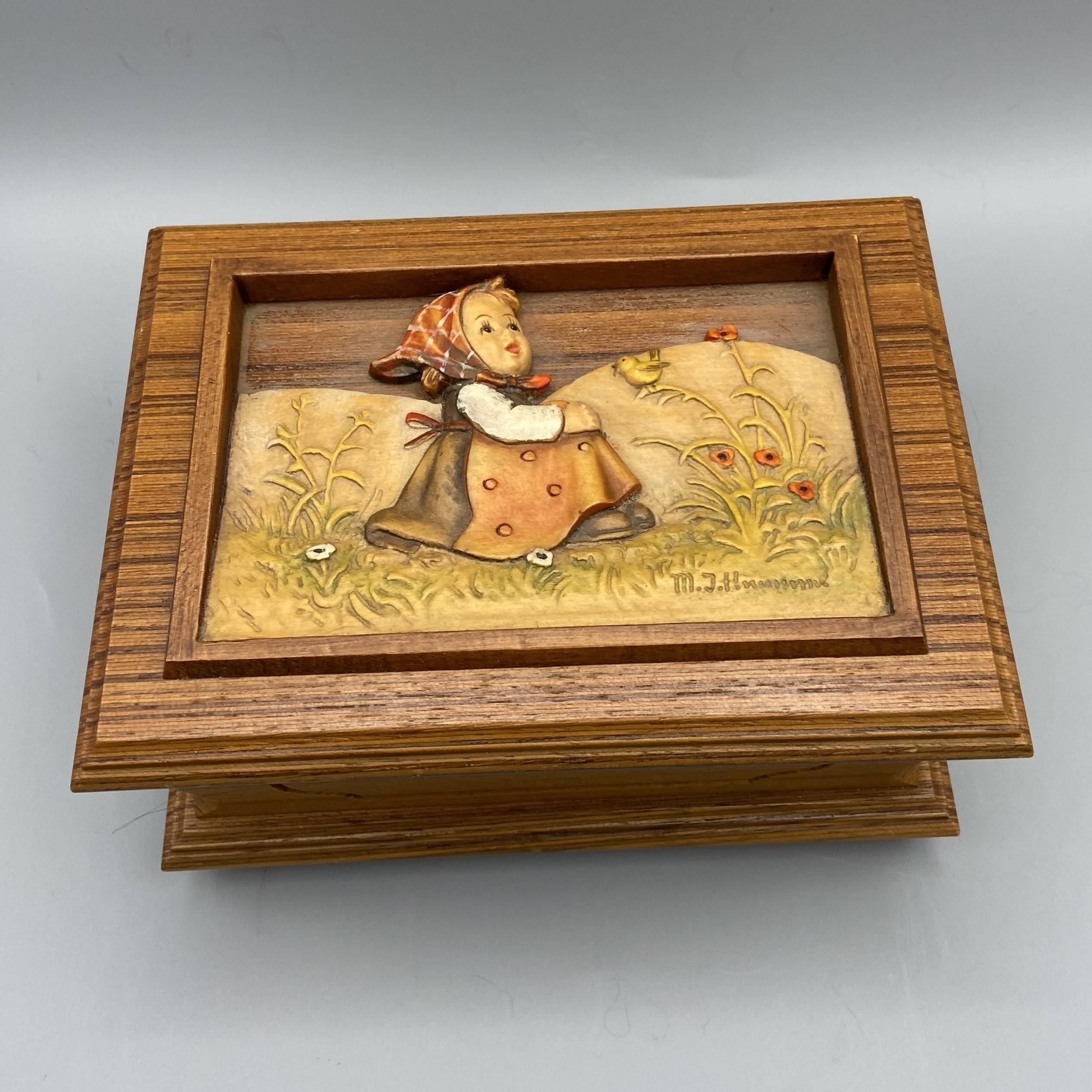 Vintage Goebel Hummel Limited Edition Music Box The Four Seasons In Tune