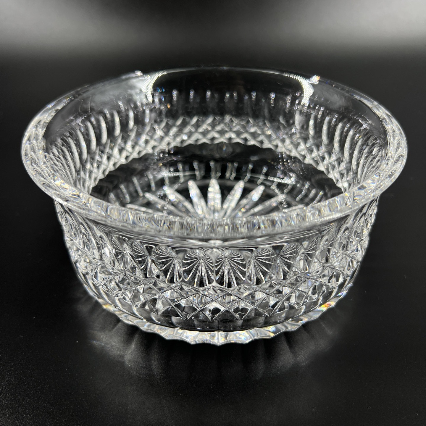 Neiman Marcus Crystal Hand Cut Bowl Signed