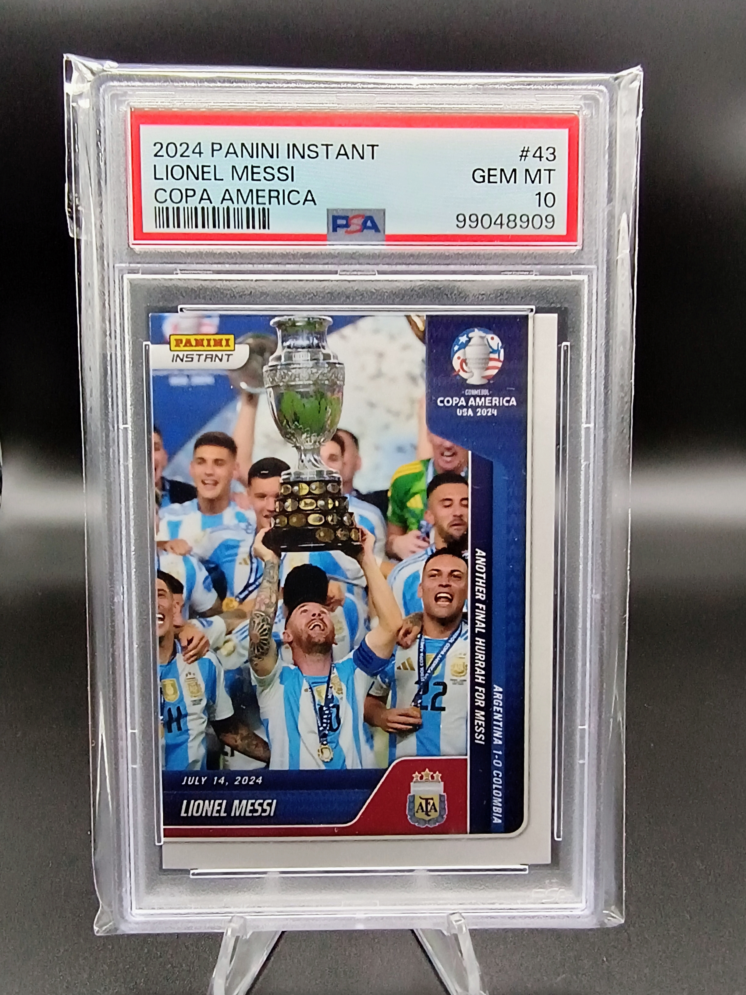 Lionel Messi 2024 Panini Instant Copa America #43 PSA 10