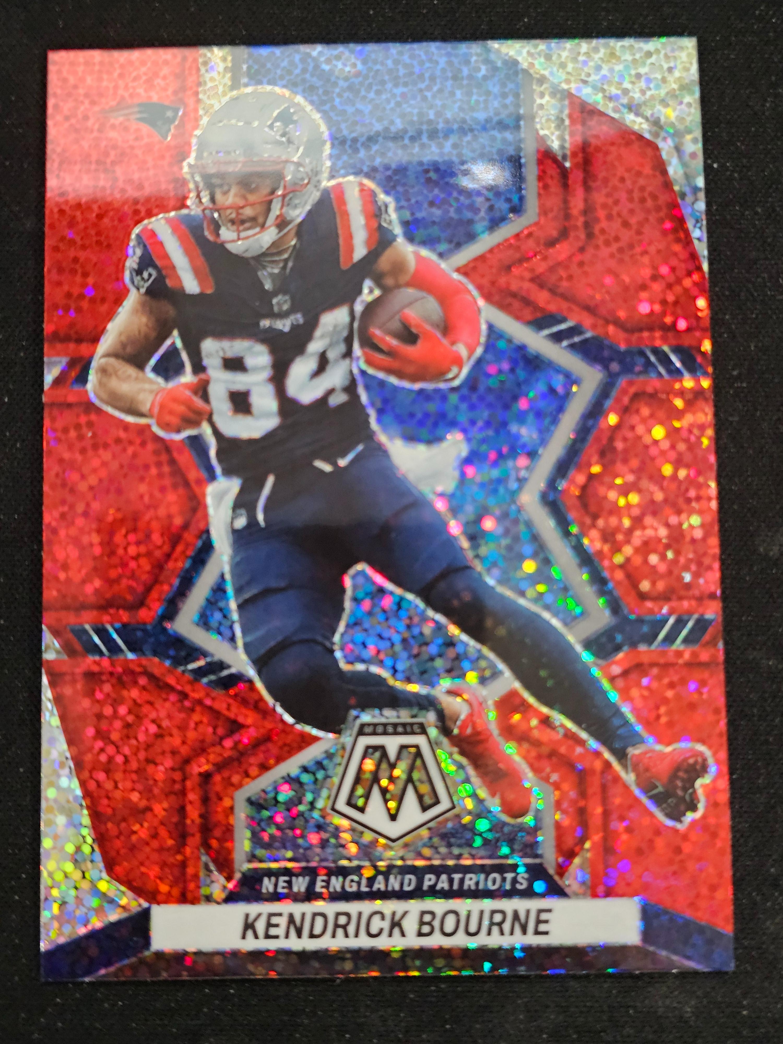 Kendrick Bourne 2022 Panini Mosaic Football Red Sparkle Prizm #213 New ...