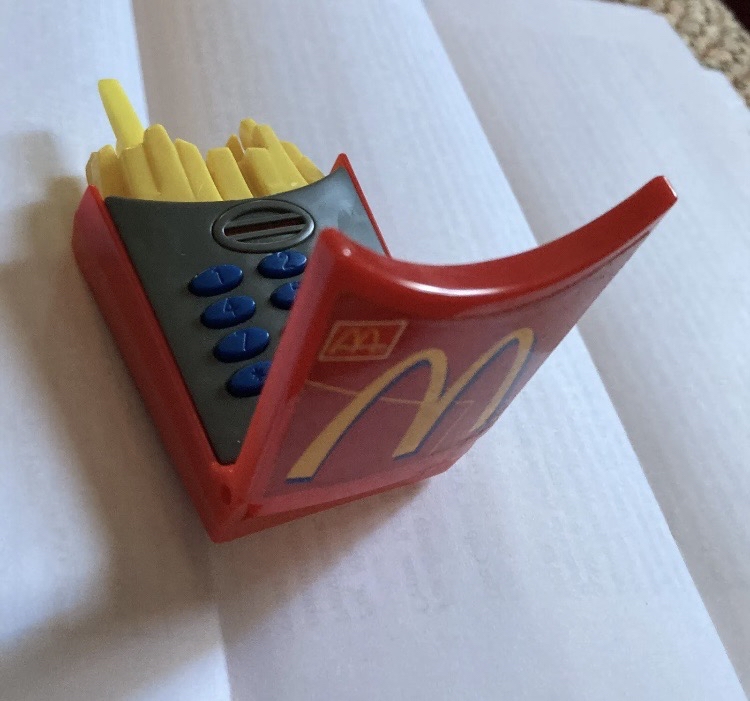 McDonalds French Fry Flip Cell Phone 1999/1998 Ronald McD Happy Meal Toys!