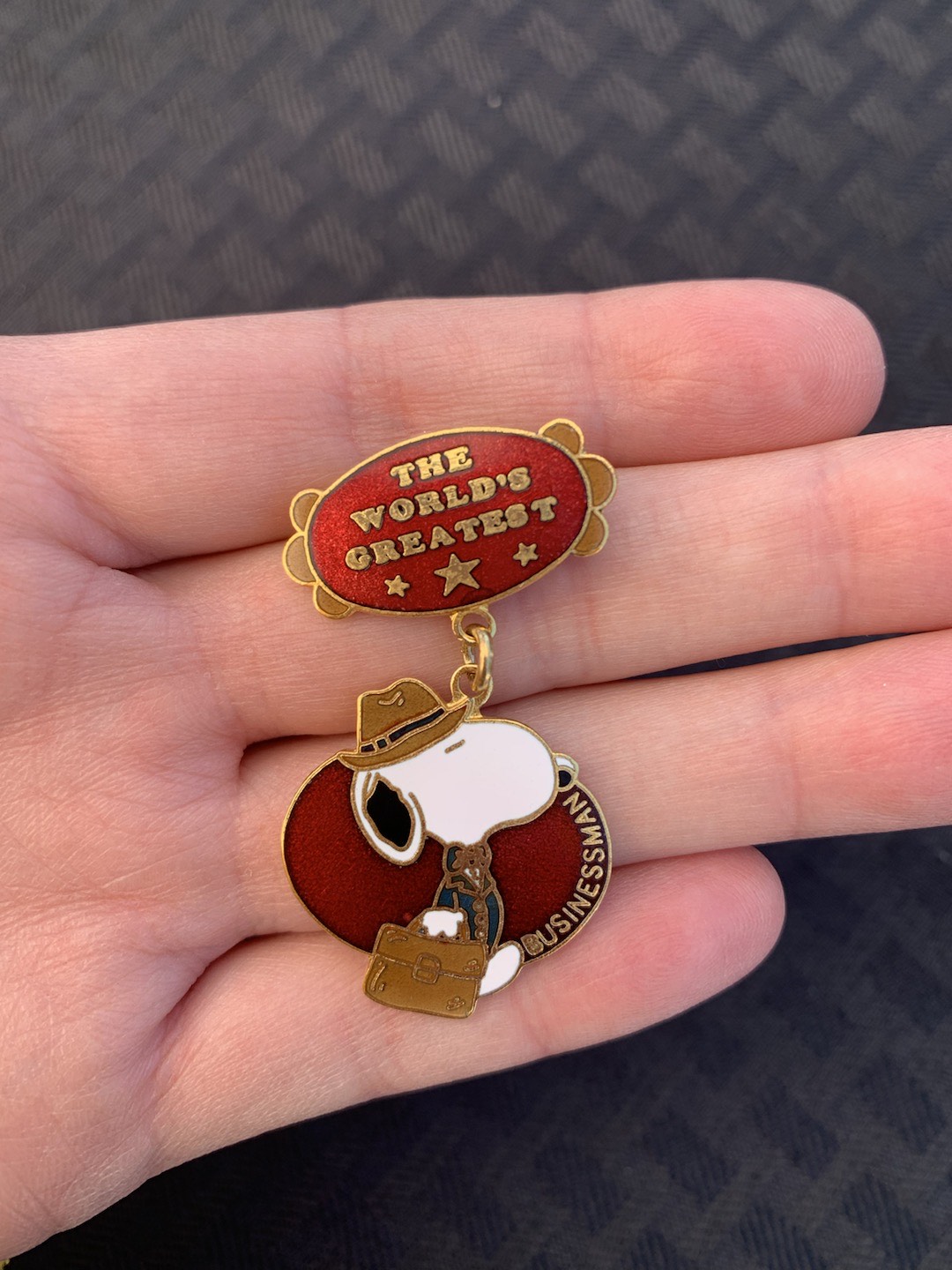 Snoopy World’s Greatest Businessman Pin