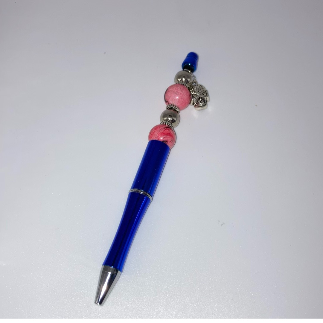 Fidget Pen Handmade By Me! Black Ink! 5 1/2” UV Reactive!