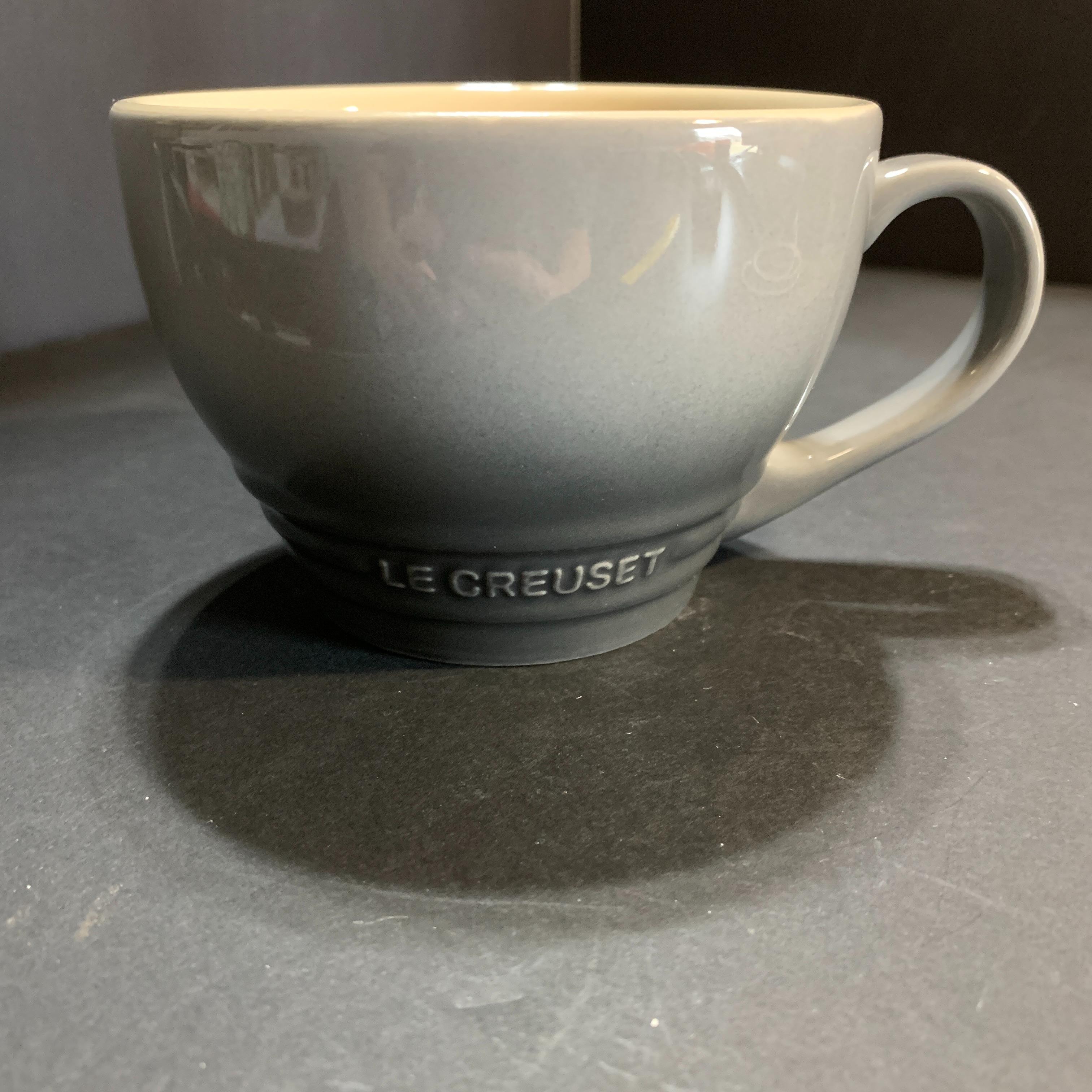 Pair of Le Creuset Grey Mugs (2 Sets Available)