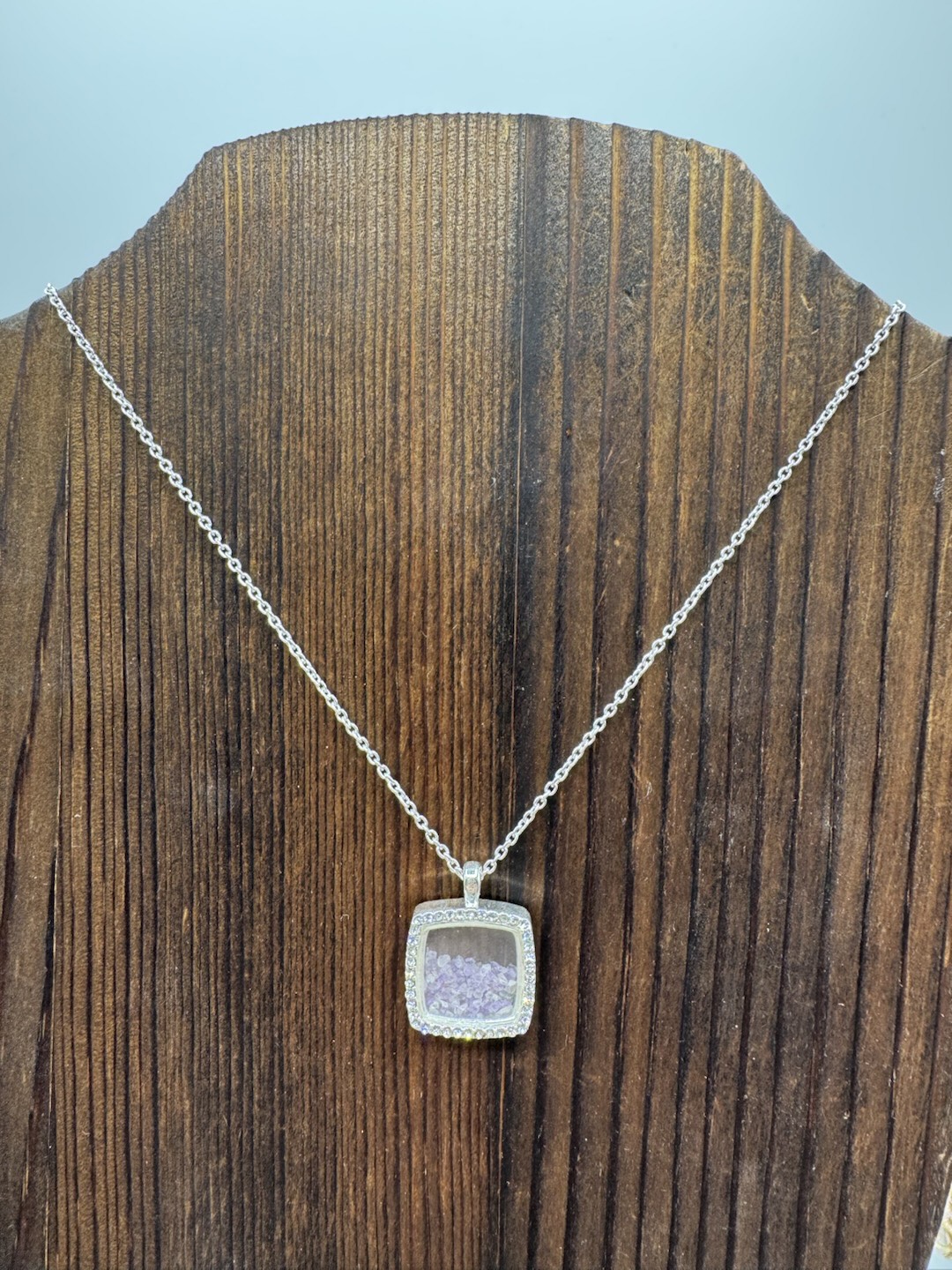 #19 Rhodes & Co. Silver Plated, Genuine Amethyst Necklace With Semi ...