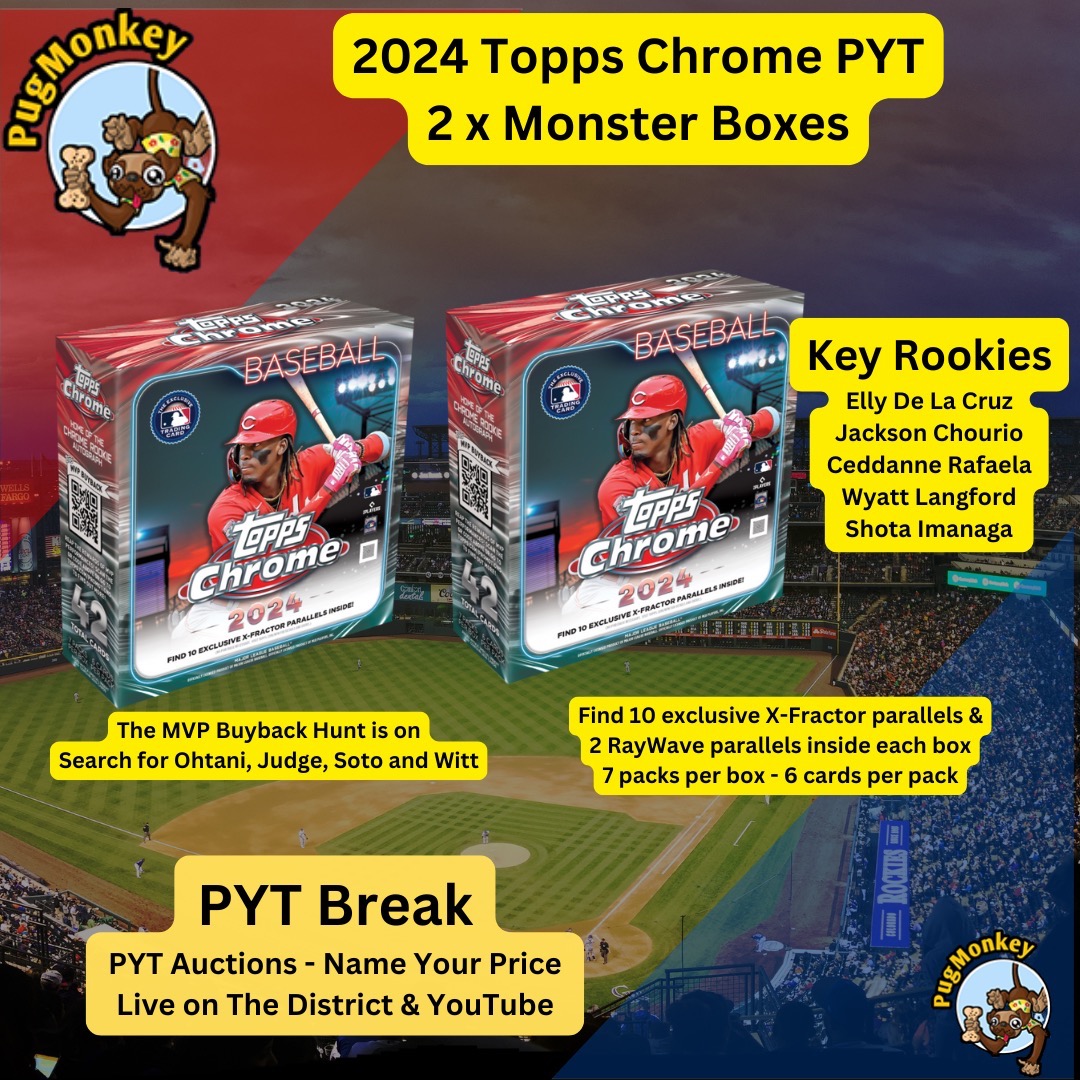 St. Louis Cardinals - 2024 Topps Chrome PYT 2x Monster Boxes