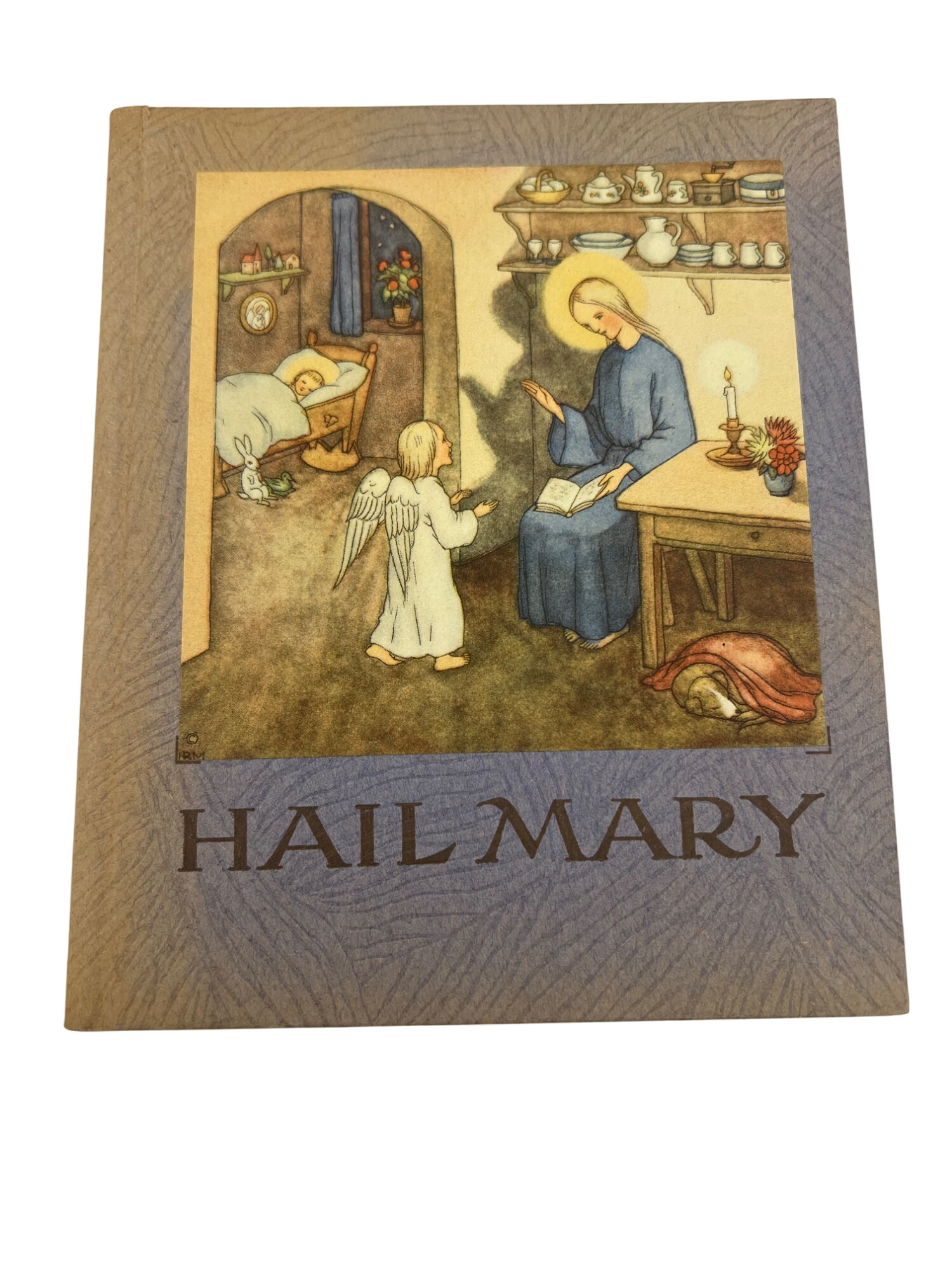 1932 Hail Mary Illustrated Miniature Childrens Prayer Book by Ida ...