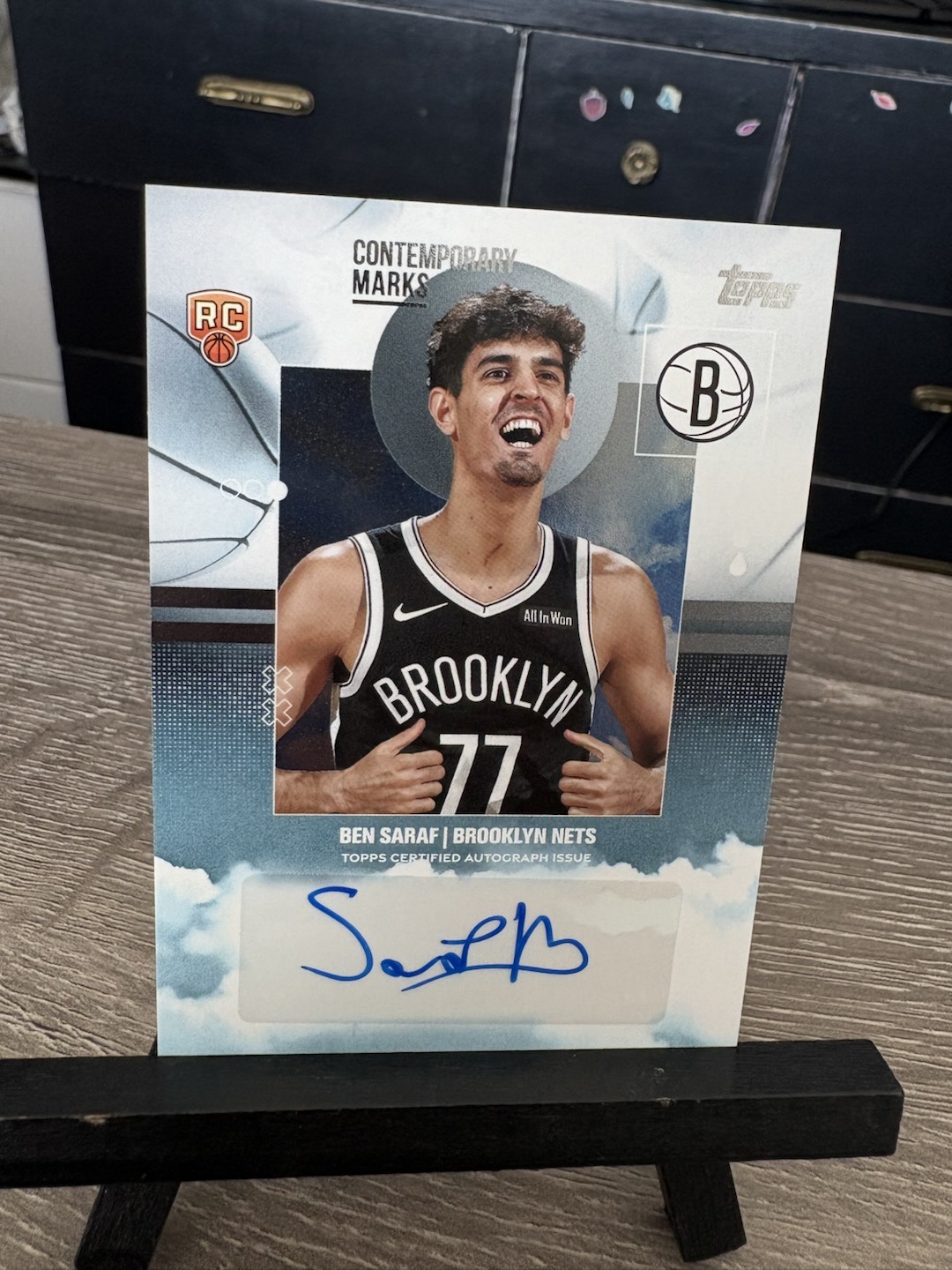Ben Saraf 2025-26 Topps Contemporary Marks RC Rookie Auto Autograph NBA ...