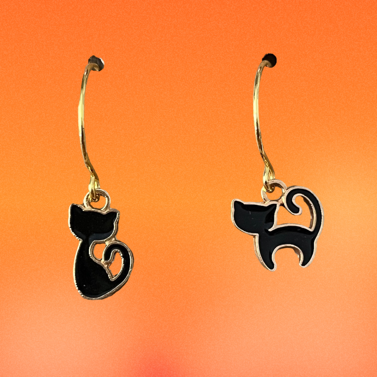 Mix And Match Black Cats Earrings
