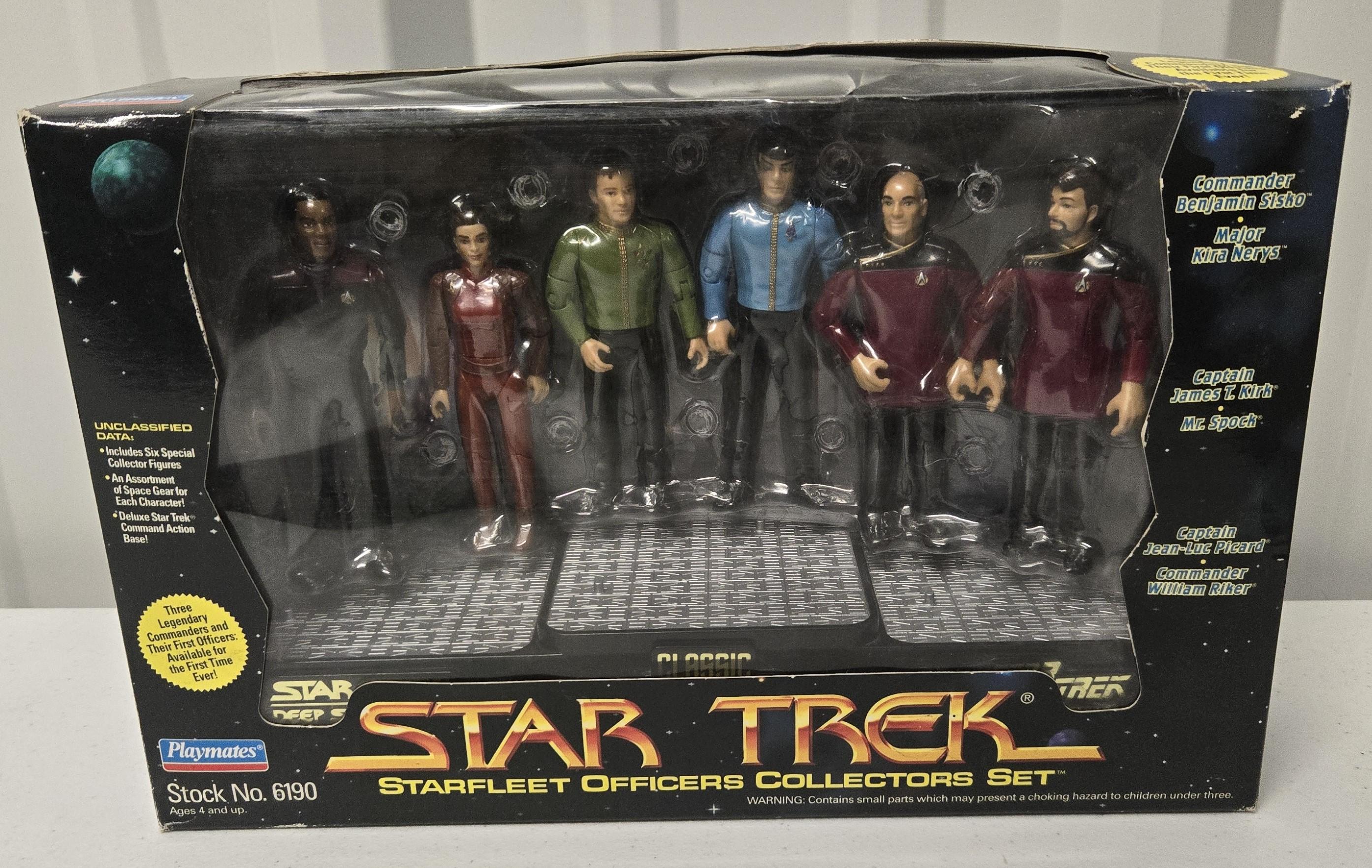 Star Trek Starfleet Officers COLLECTORS SET 1994 ACTION FIGURES ...