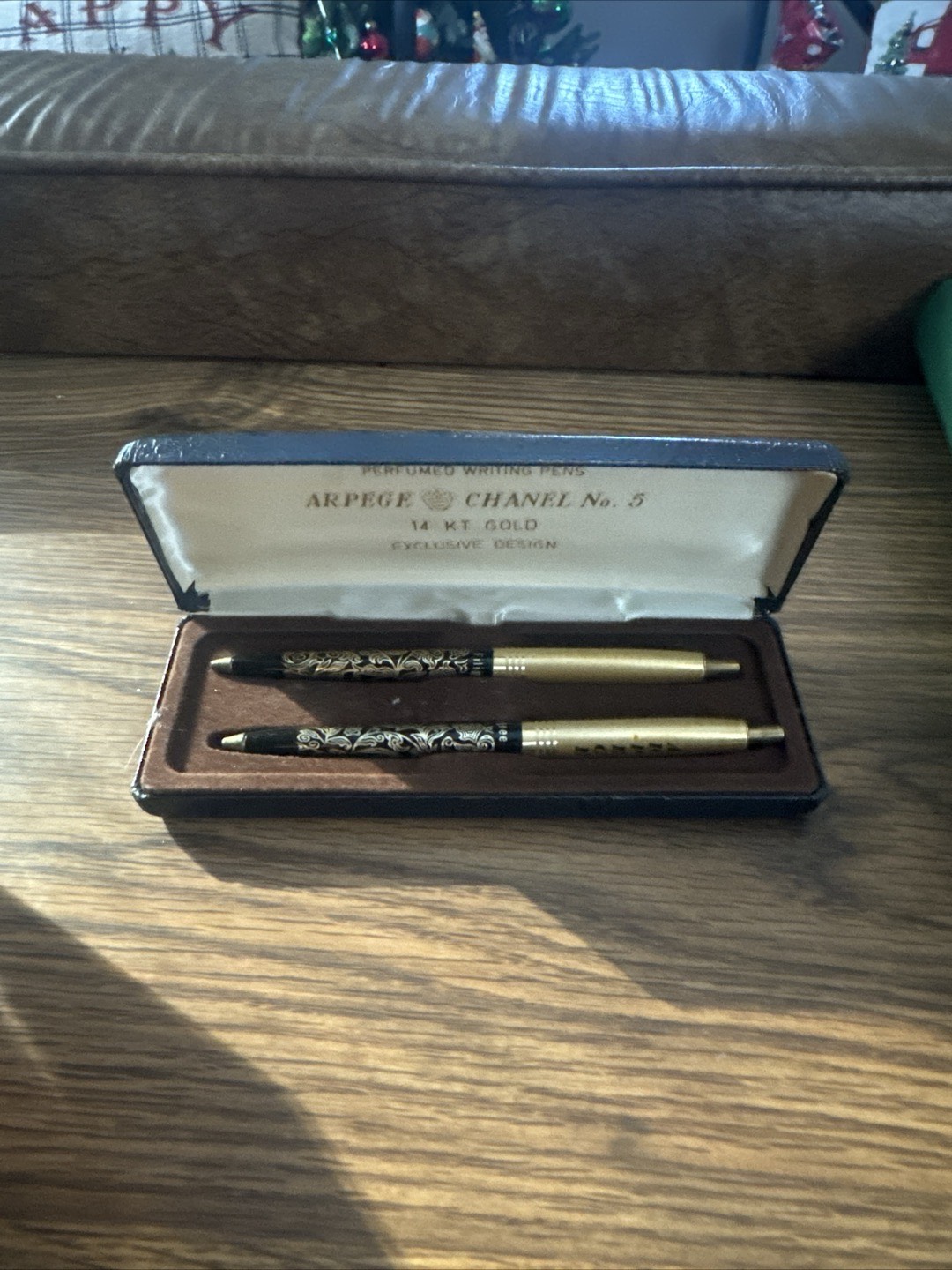 14k Gold arpege Chanel No5 Perfumed Writing Pens Exclusive Design