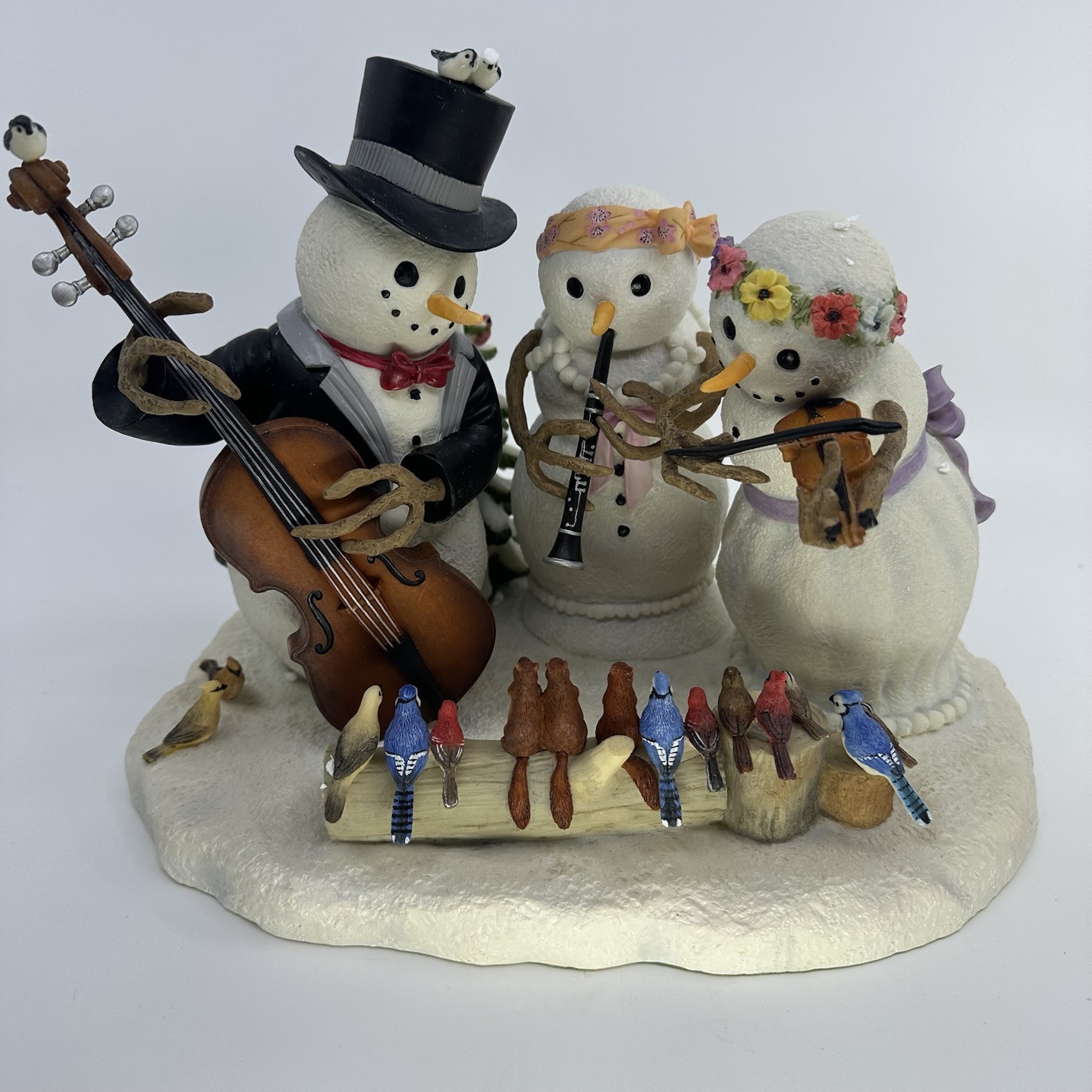Lenox Snowman Collection Musical Band Figurine Winter Wildlife By Lynn ...