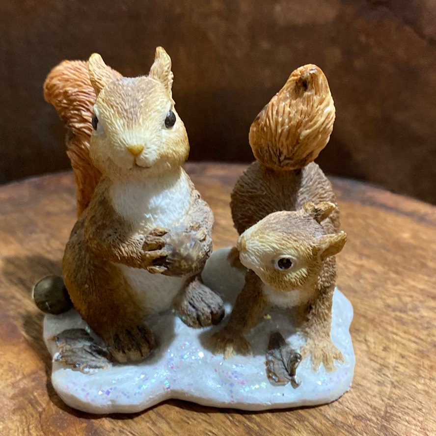 Squirrel Pair Enesco 1997 Vintage